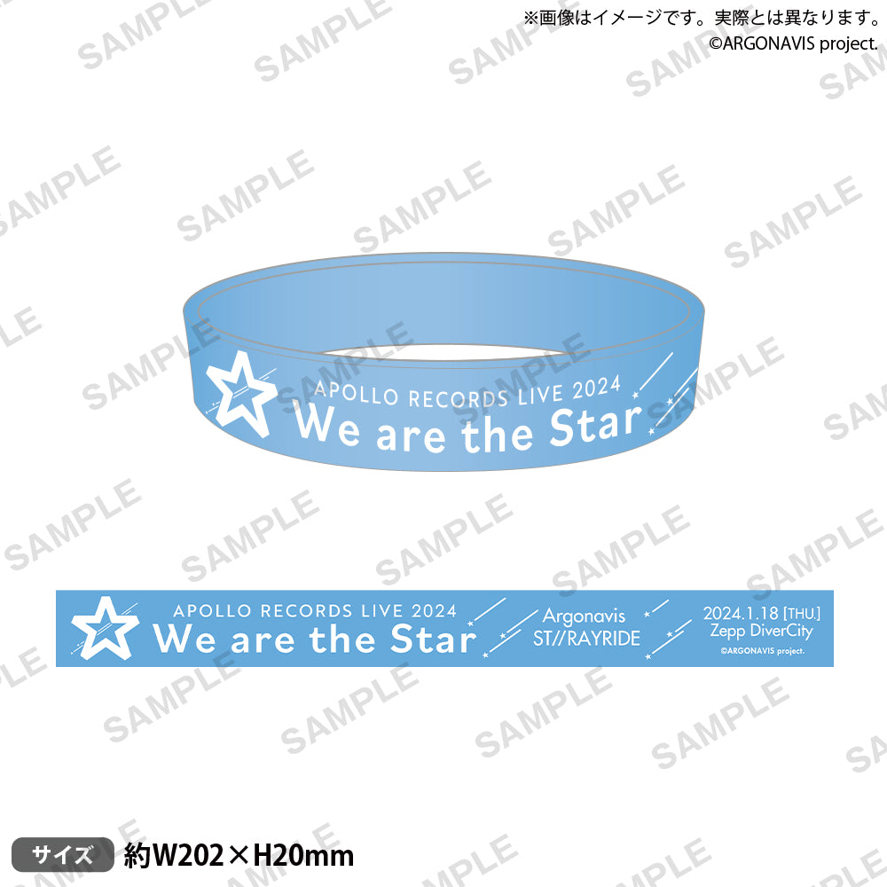 APOLLO RECORDS LIVE 2024 - We are the Star - シリコンバンド